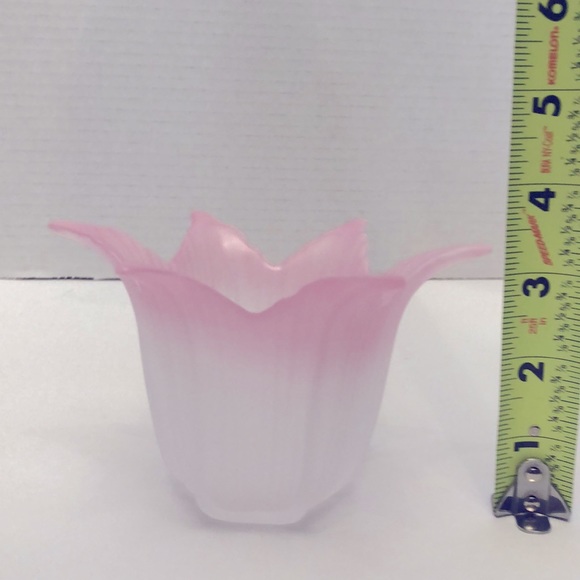 PartyLite | Accents | Partylite Rose Bud Frosted Votive Tea Light ...